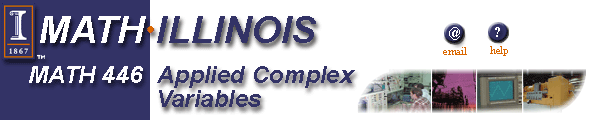 MATH 446 - Applied Complex Variables